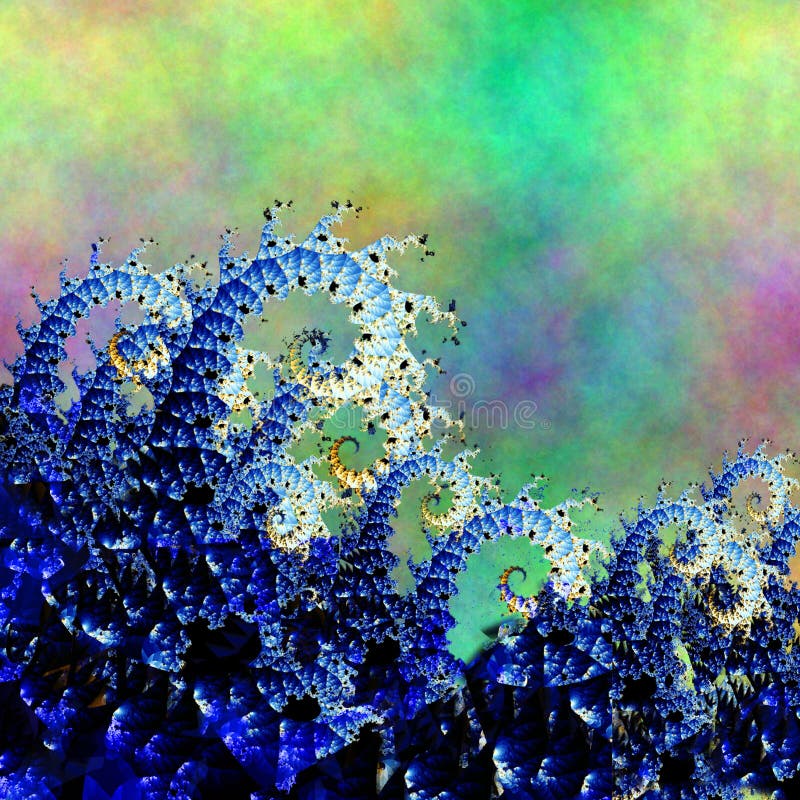 Fractal Wave stock illustration. Illustration of pipeline - 1461731