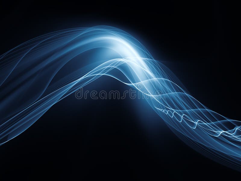 Fractal Waves Advancement stock illustration. Illustration of design ...
