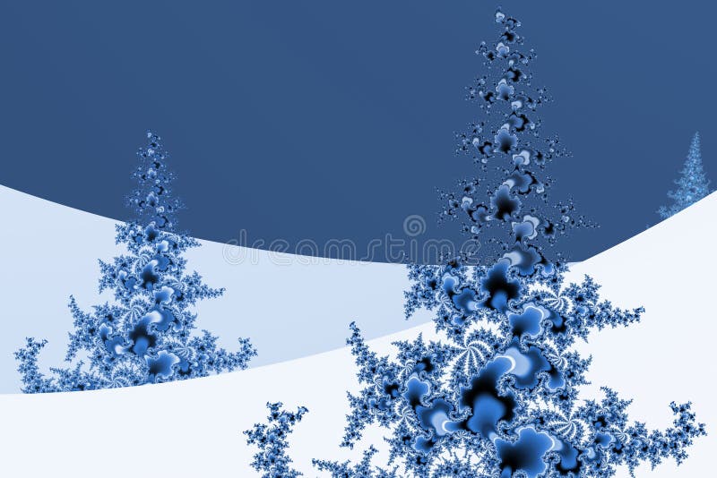 Fractal Winter stock illustration. Illustration of hill - 3960128