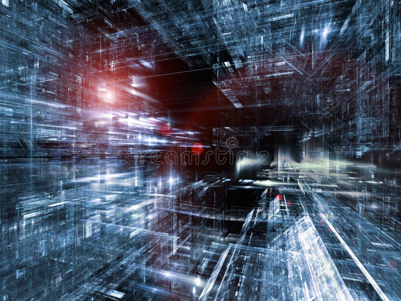 Fractal World Arrangement stock illustration. Illustration of design ...