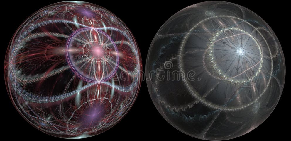 Fractals_4 stock illustration. Illustration of atom, mathematical ...