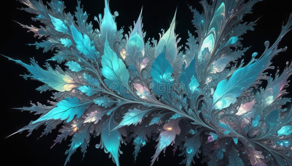 Fractals. Bright Graphic Background Stock Illustration - Illustration ...