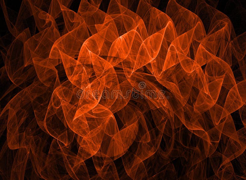 Fractals Fire Design Background Stock Illustration - Illustration of ...