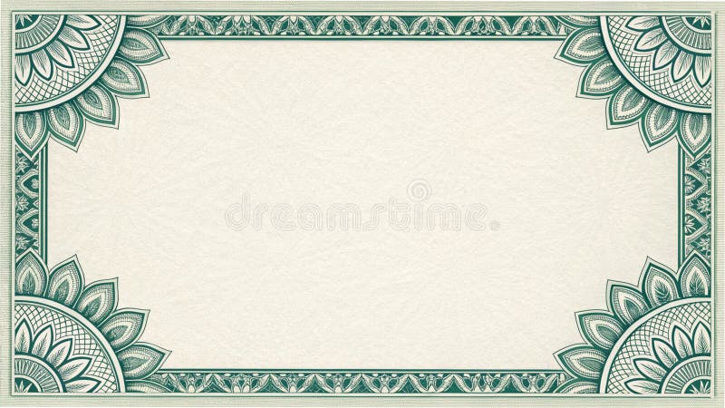 Fractal Border Paper Texture Intricate and Mathematical Stock ...