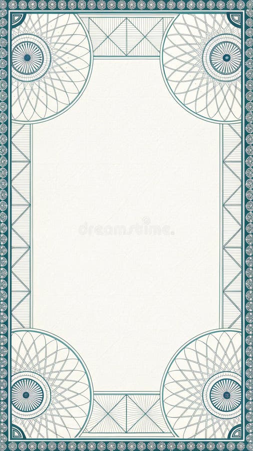 Fractal Border Paper Texture Intricate and Mathematical Stock ...