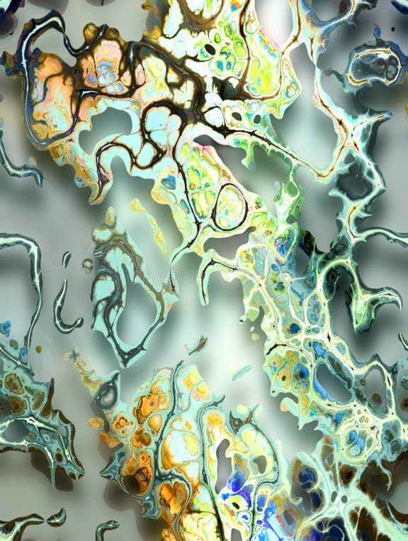 Fractal Pattern 3D stock illustration. Illustration of blue - 101754464