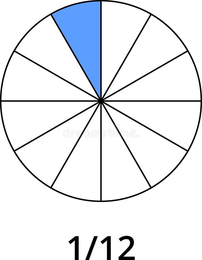 Circle Pie with Pieces. Segment Slice Set. Circles Divided in Segments ...