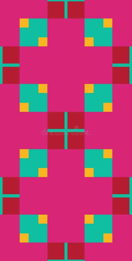 Fractodome Colorful Seamless Fractal Patterns Stock Illustration ...