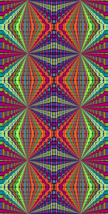 Fractodome Colorful Seamless Fractal Patterns Stock Illustration ...
