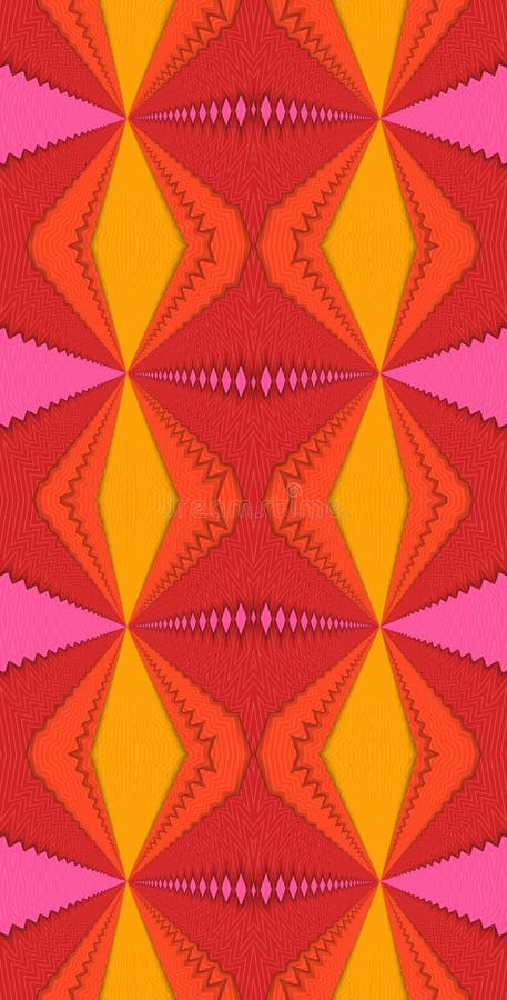 Fractodome Colorful Seamless Fractal Patterns Stock Illustration ...