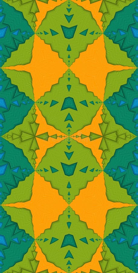 Fractodome Colorful Seamless Fractal Patterns Stock Illustration ...