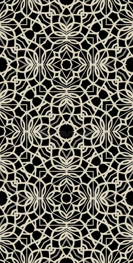 Fractodome Colorful Seamless Fractal Patterns Stock Illustration ...