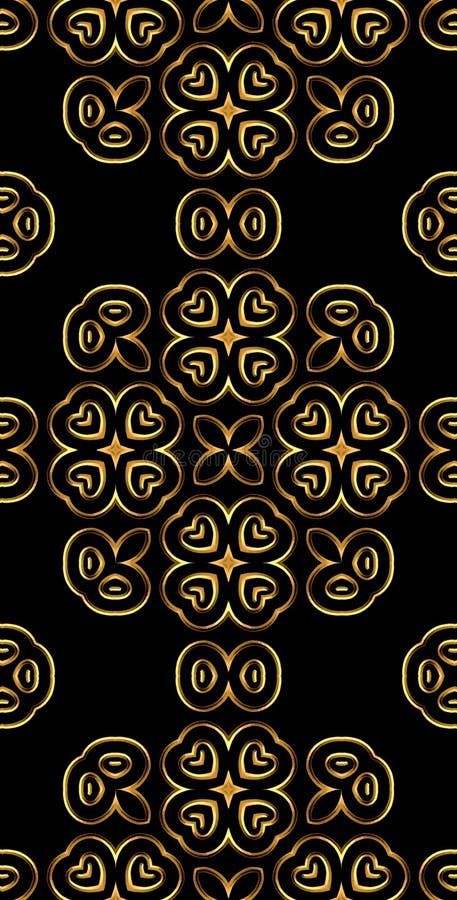 Fractodome Colorful Seamless Fractal Patterns Stock Illustration ...