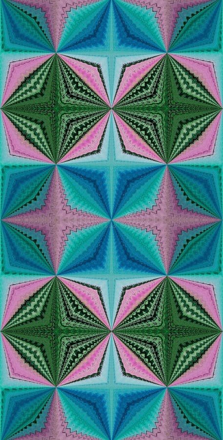 Fractions Colorful Seamless Fractal Patterns Stock Illustration ...