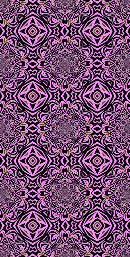 Fractodome Colorful Seamless Fractal Patterns Stock Illustrations ...