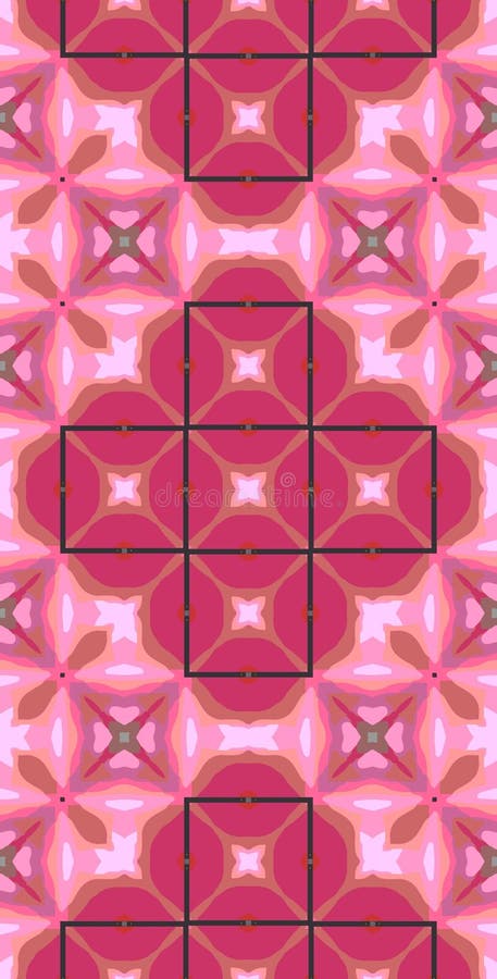 Fractodome Colorful Seamless Fractal Patterns Stock Illustrations ...