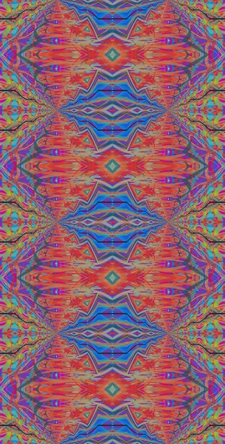 Fractodome Colorful Seamless Fractal Patterns Stock Illustration ...