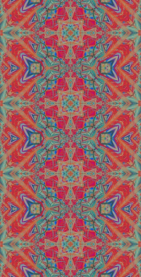 Fractodome Colorful Seamless Fractal Patterns Stock Illustration ...