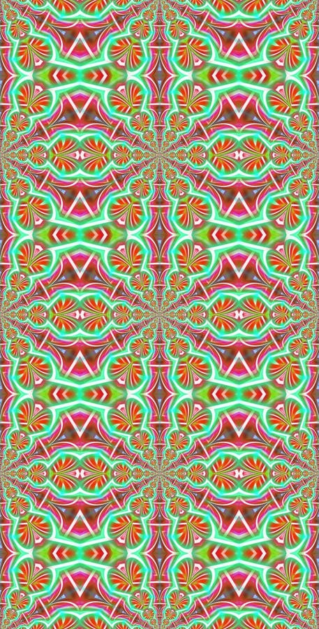 Fractodome Colorful Seamless Fractal Patterns Stock Illustration ...