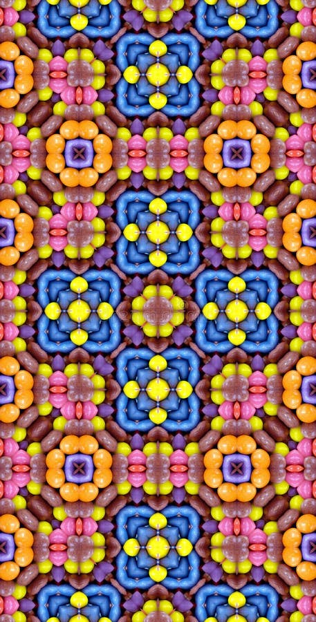 Fractodome Colorful Seamless Fractal Patterns Stock Illustration ...