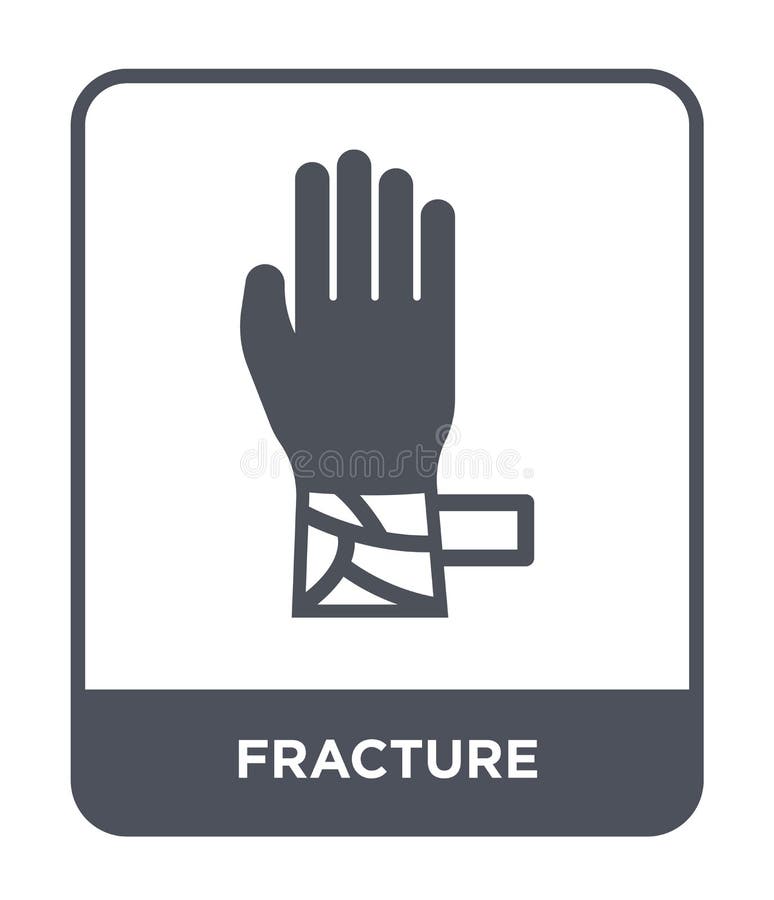 Fracture Icon in Trendy Design Style. Fracture Icon Isolated on White ...