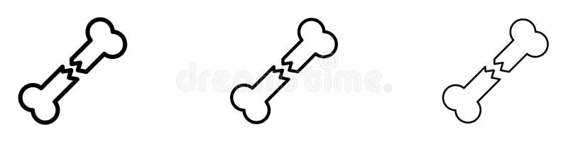 Fracture icon vector stock illustration. Illustration of orthopedic ...