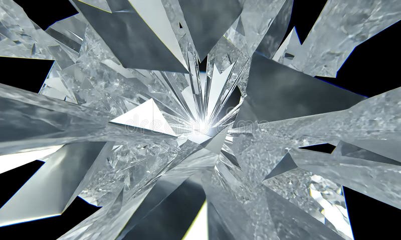 Fractured Crystal Structure Stock Footage - Video of gleaming ...