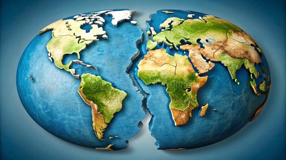 A Fractured Earth: a Symphony of Conflict - a Visual Representation of ...