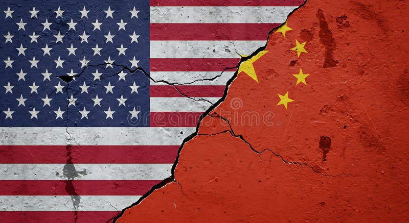 Fractured Flags: a Visual Representation of US-China Tensions Stock ...