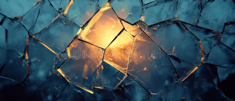Fractured Light and Shattered Glass Create an Abstract and Fragmented ...
