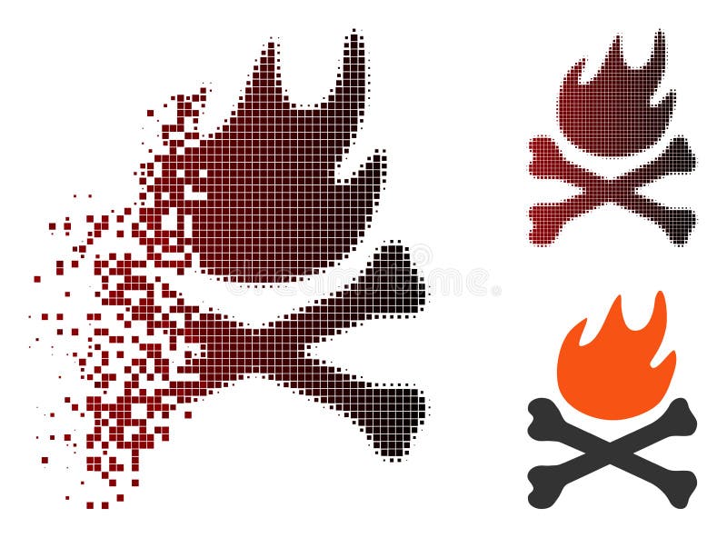 Pixel Art Hell Background Detailed Vector Illustration Stock Vector ...