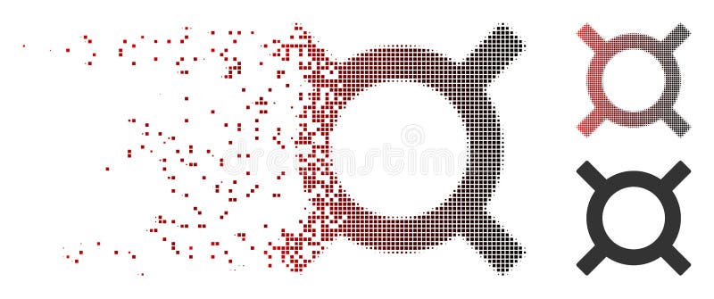 Fractured Pixel Halftone Currency Symbol Icon Stock Vector ... Fractured Pixel Halftone Currency Symbol Icon Stock Vector ...