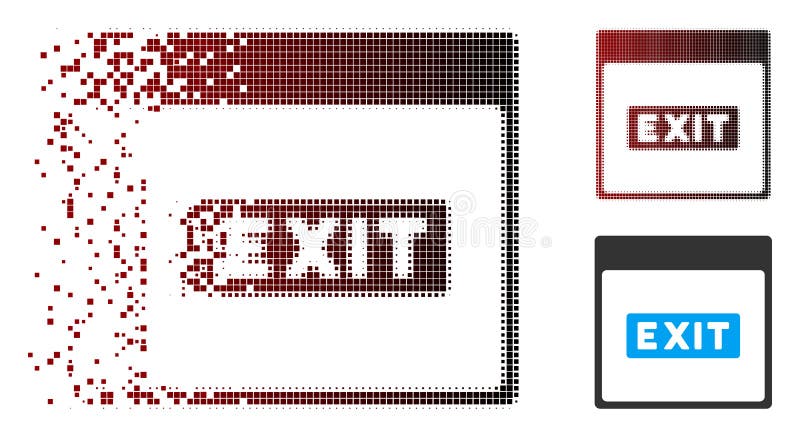 Pixel Halftone Exit Caption Stock Illustrations – 11 Pixel Halftone ...