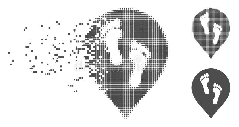 Pixel Footprints Stock Illustrations – 36 Pixel Footprints Stock ...