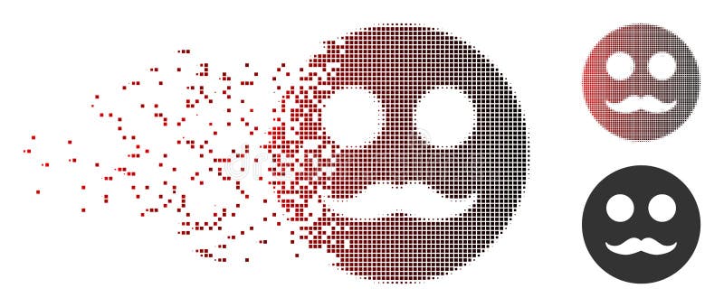 Fractured Pixel Halftone Gentleman Smiley Icon Stock Vector ... Fractured Pixel Halftone Gentleman Smiley Icon Stock Vector ...