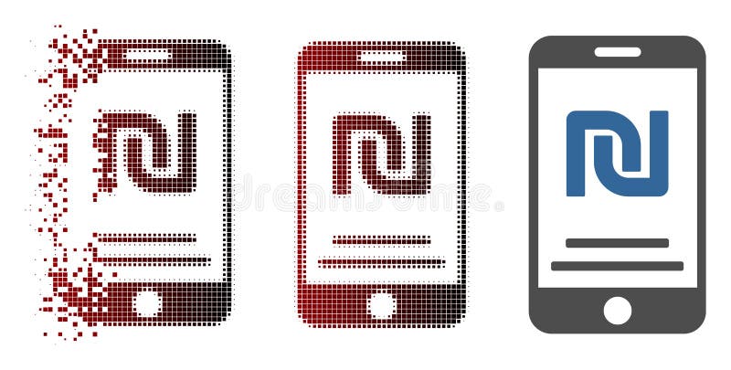 Fractured Pixel Halftone Shekel Mobile Payment Icon Stock Vector ... Fractured Pixel Halftone Shekel Mobile Payment Icon Stock Vector ...