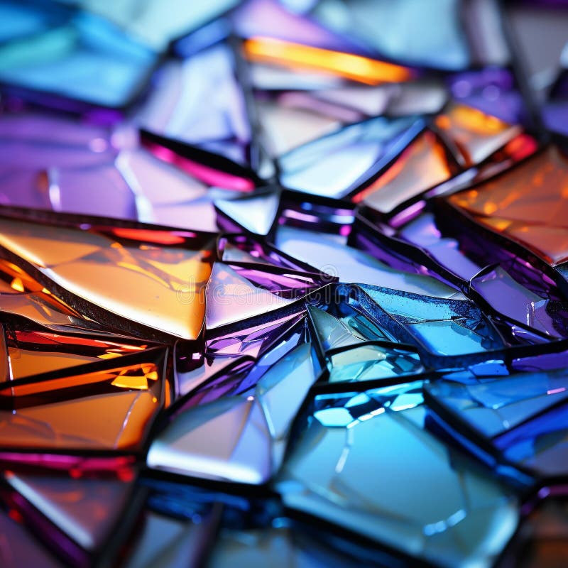 Fractured Reflections: Abstract Emotion Exploration Stock Illustration ...