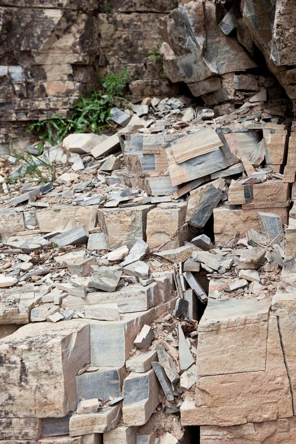 Fractured Rocks stock photo. Image of coast, rocks, lake - 58362656