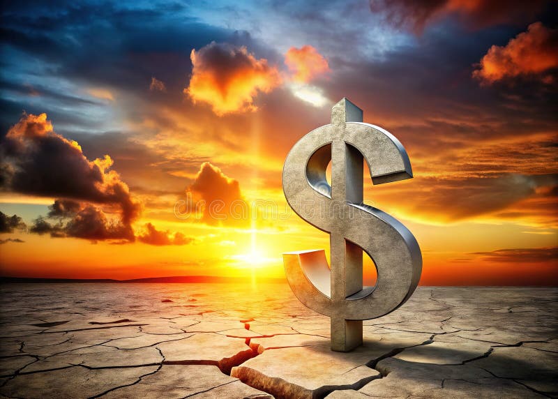 A Fractured Symbol of Economic Instability Dramatic Imagery Captures ...