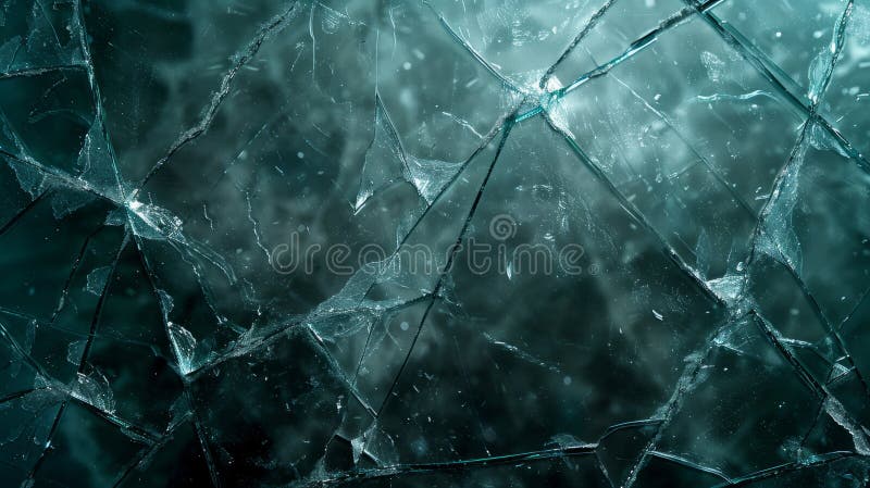 Fractured Translucent Glass Texture with Cracks and Shattered Effects ...