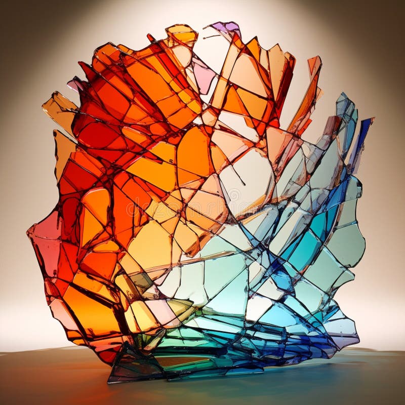 A Fractured Sculpture in Public Park during Daylight Stock Photo ...