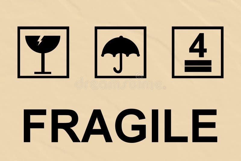 Fragile stock illustration. Illustration of isolated - 10898825