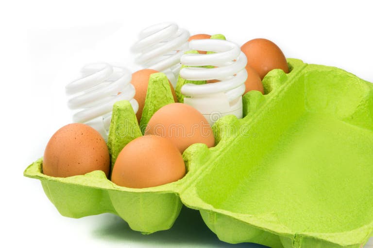 Fragile Aspect of Modern Twisted Lightbulbs Stock Image - Image of ...