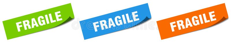 Fragile Banner. Fragile Speech Bubble Label Set. Stock Vector ...