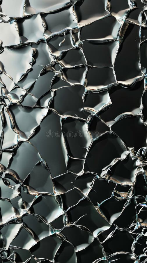 Fragile Beauty. Cracked Glass Texture High Detailed Plain Background ...