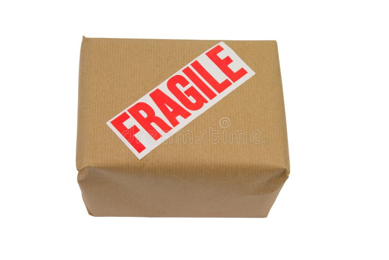 Fragile box stock image. Image of moving, parcel, cardboard - 12878887