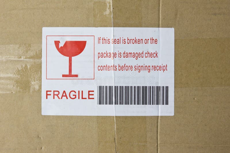 Fragile Box stock photo. Image of delivering, control - 24513646
