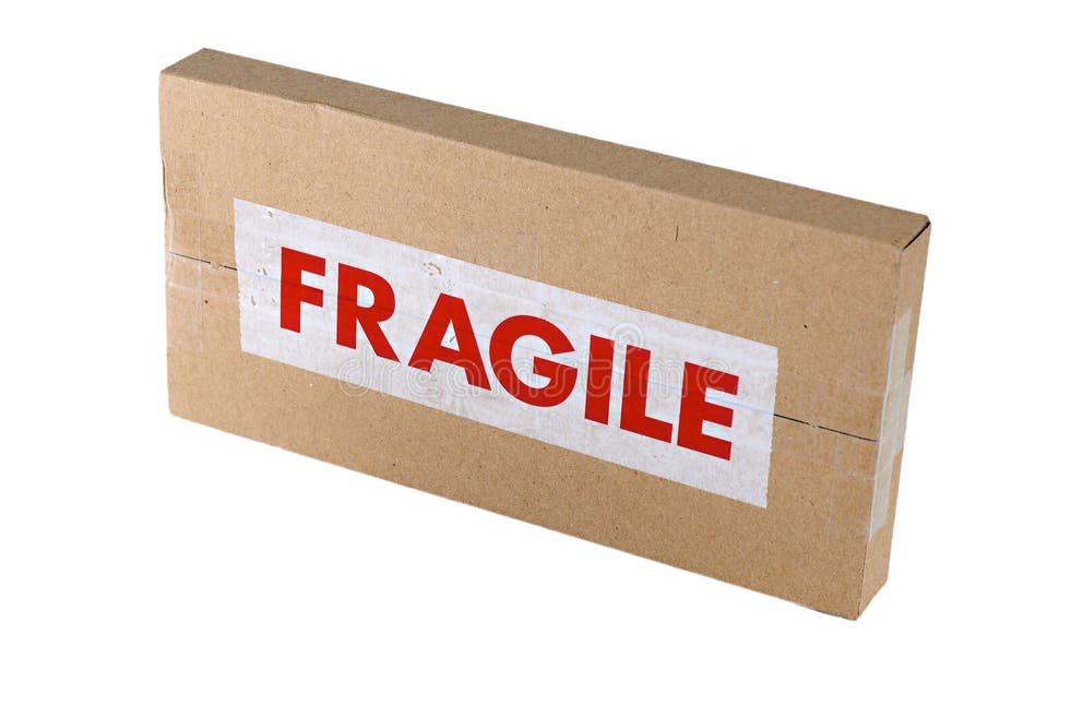 Fragile Cardboard Box stock image. Image of container - 21073653