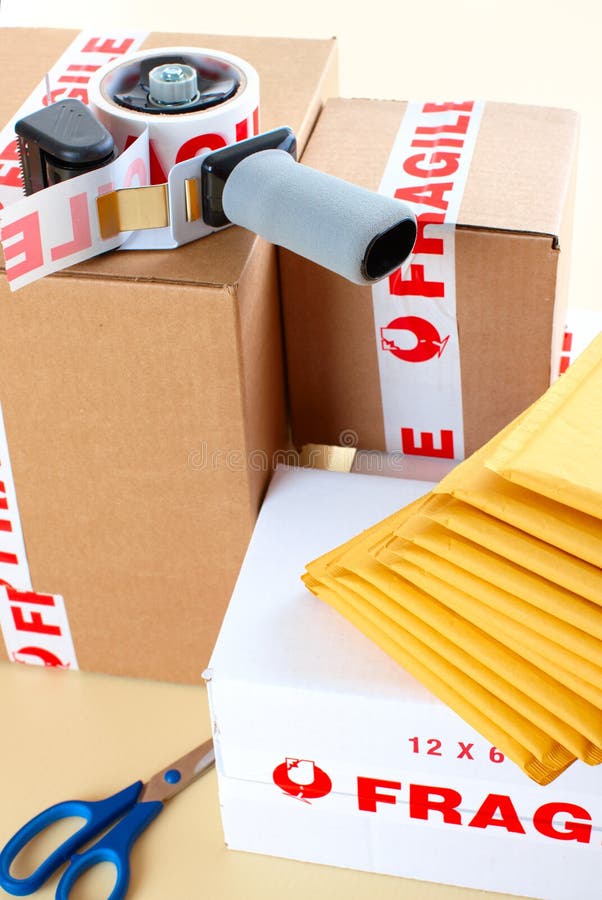 Fragile delivery service stock image. Image of post, packaging - 13121181