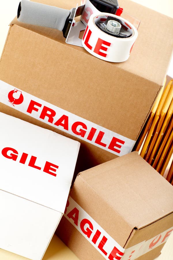 Fragile delivery service stock image. Image of transportation - 13121207